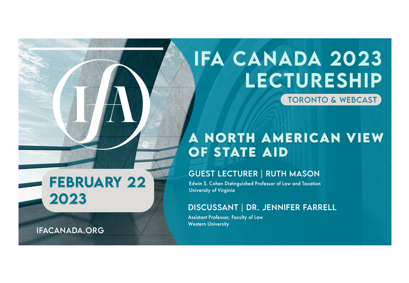 IFA Canada 2023 Lectureship | IFA - International Fiscal Association